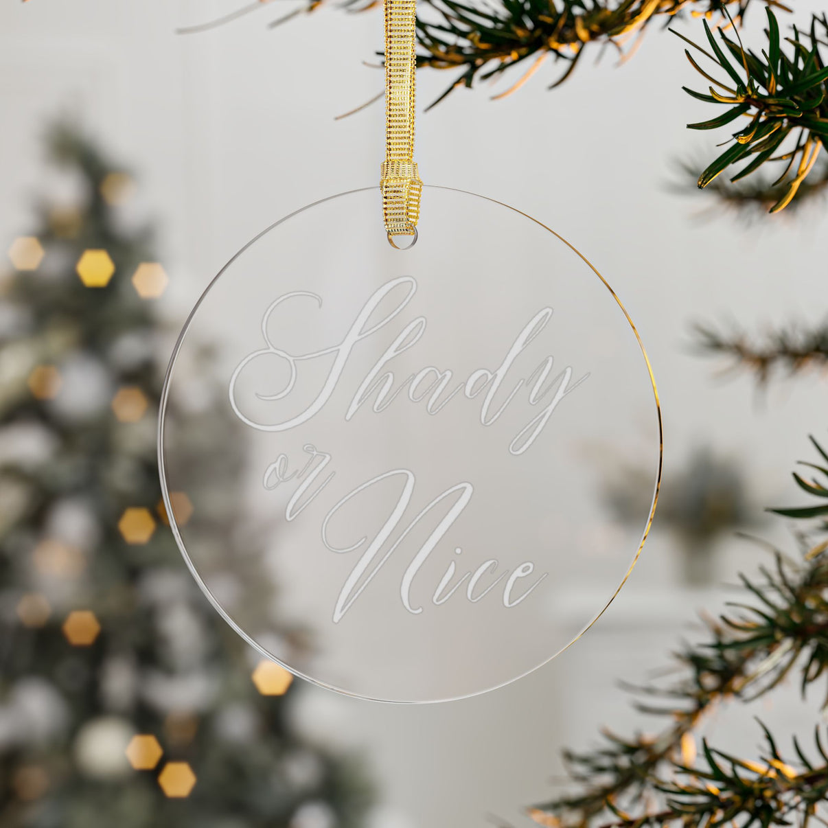 Shady or Nice Christmas Tree Ornament – JALS